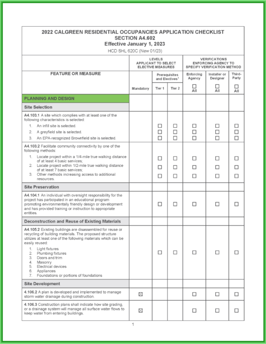 CalGreen Code - CalGreen Energy Services