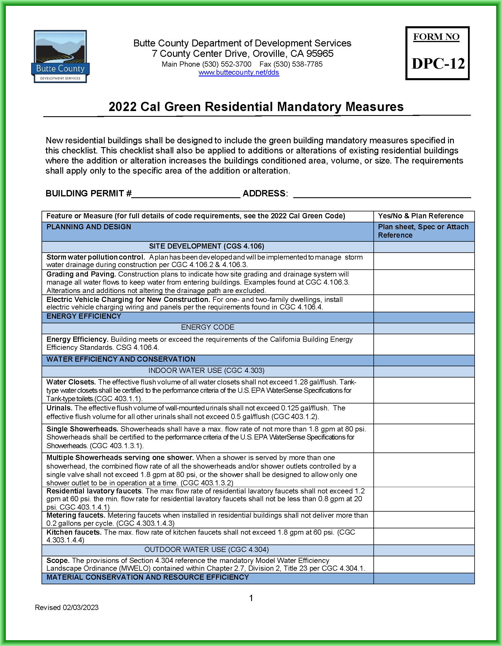 Butte County CalGreen - CalGreen Energy Services