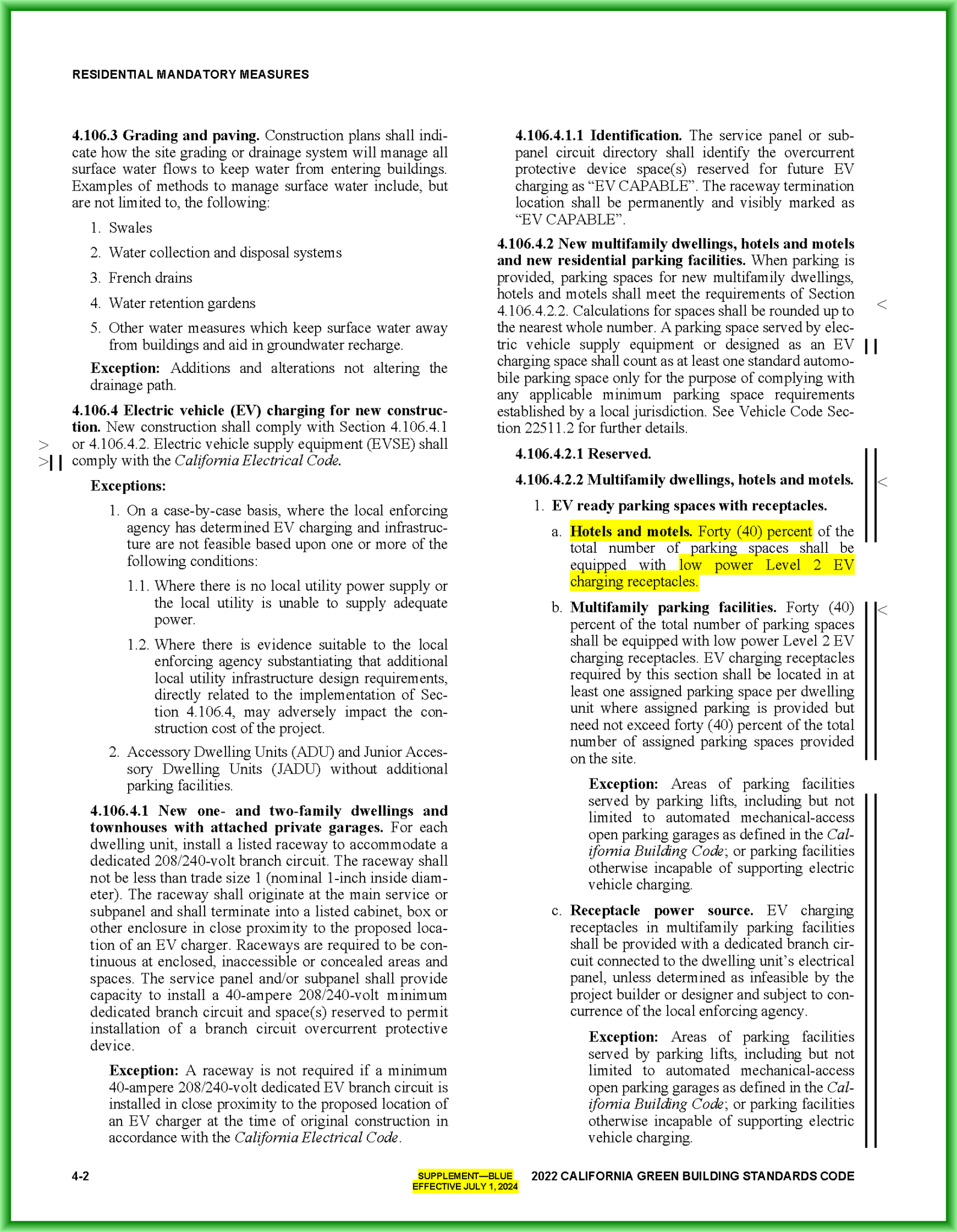 2024 CalGreen Residential EV Charging Update - CalGreen Energy Services