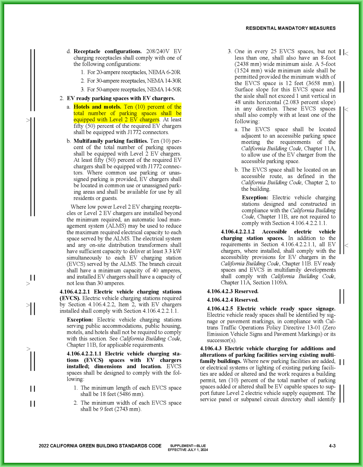 2024 CalGreen Residential EV Charging Update - CalGreen Energy Services