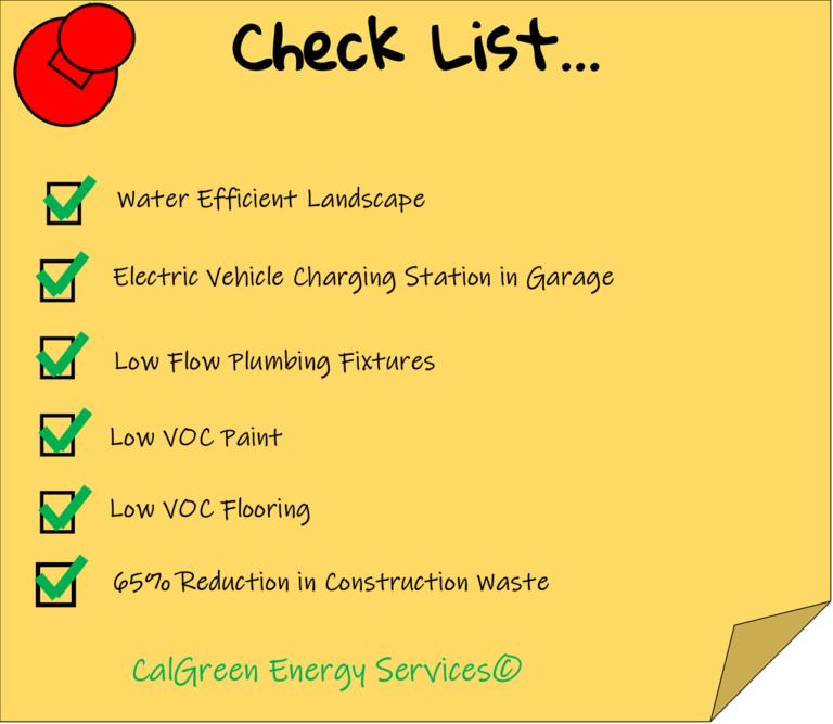 CalGreen Checklist - CalGreen Energy Services