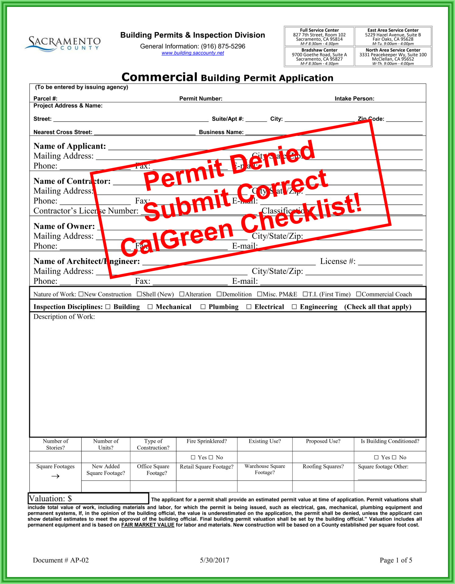 CalGreen Checklist - CalGreen Energy Services